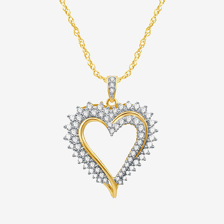 Click here for Womens 1 CT. T.W. Natural White Diamond 10K Gold H... prices
