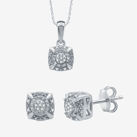 Click here for Womens 1/10 CT. T.W. Natural White Diamond Sterlin... prices