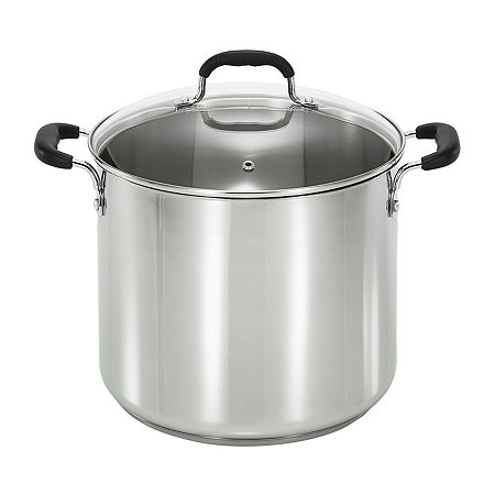 Click here for T-Fal Stainless Steel 12.-qt. Stockpot with Lid  O... prices