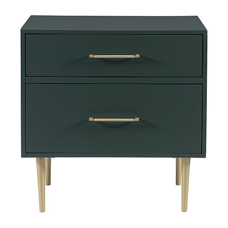 Click here for 2-Drawer Nightstand  One Size  Green prices