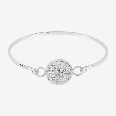 Silver Reflections Womens Pure Silver Over Brass Bangle Bracelet - JCPenney