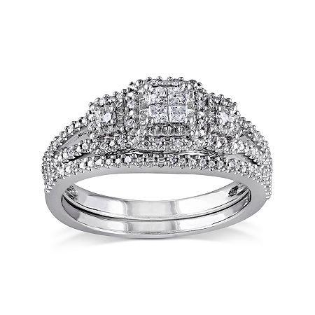 Click here for 1/4 CT.T.W. Natural Diamond Sterling Silver 3-Ston... prices