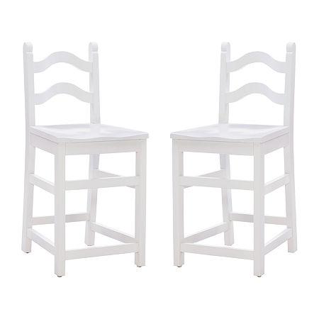 Click here for Yates 2-pc. Counter Height Bar Stool  One Size  Wh... prices