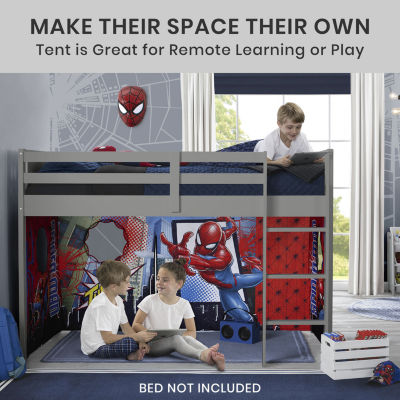 Marvel Spider-Man Tent for Twin Loft Bed - Bed Sold Separately, Color ...