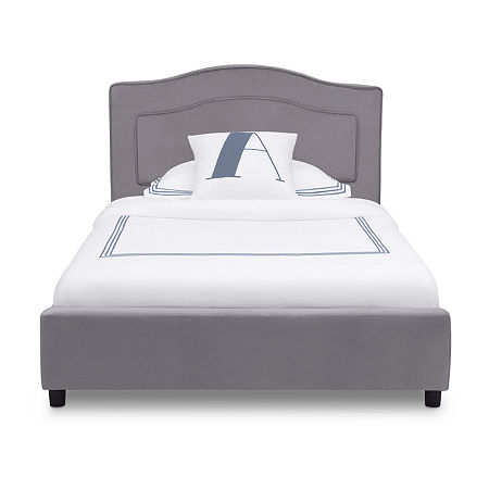 Click here for Upholstered Platform Twin Toddler Bed in Gray  One... prices