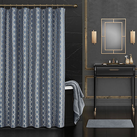 J Queen New York La Boheme Shower Curtain  72 x 72 - Cerulean