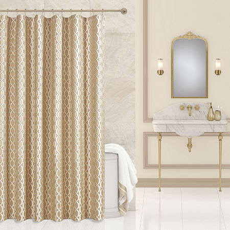 J Queen New York La Boheme Shower Curtain  72 x 72 - Gold