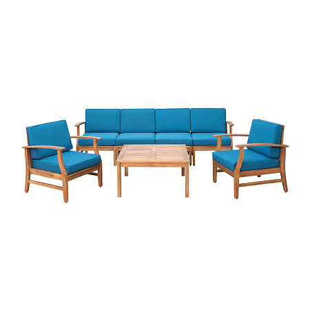 Click here for Perla 7-pc. Conversation Set  One Size  Blue prices