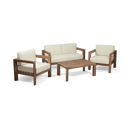 Click here for Genser 4-pc. Conversation Set  One Size  Beige prices