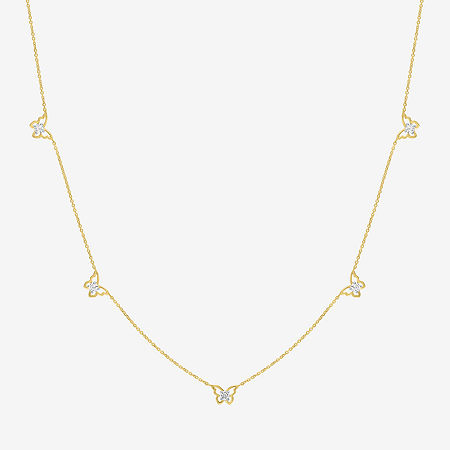 Click here for (G-H / Si2-I1) Womens 10K Gold 18 Inch Cable Chain... prices