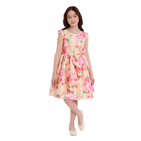 Click here for Bonnie Jean Big Kid Girls Short Sleeve Cap Fit + F... prices