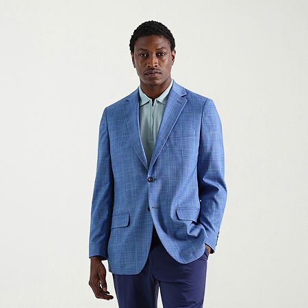 Click here for Haggar JMH Tailored Plaid Mens Windowpane Stretch... prices