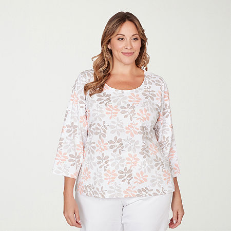 Click here for Hearts Of Palm Plus Size Printed Stretch Jersey Sc... prices