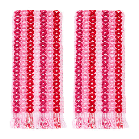 Click here for Saturday Knight Xoxo Jacquard 2-pc. Hand Towel  On... prices