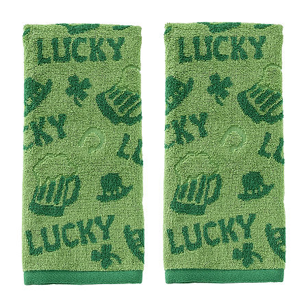 Click here for Saturday Knight Lucky Jacquard 2-pc. Hand Towel  O... prices