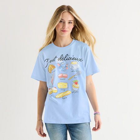 Click here for Ratatouille Boyfriend Tee Womens Juniors Crew Neck... prices