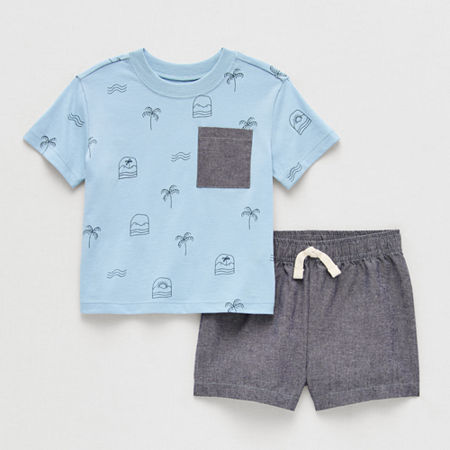 Click here for Okie Dokie Baby Boys 2-pc. Short Set  3 Months  Bl... prices