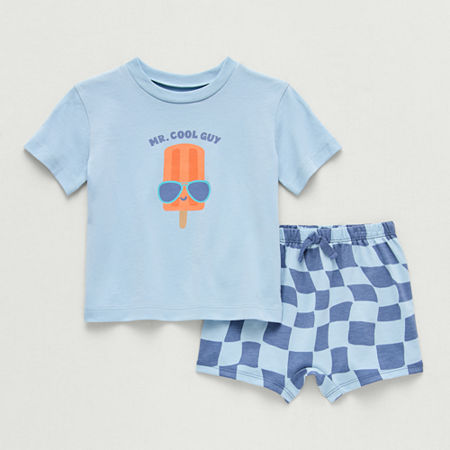 Click here for Okie Dokie Baby Boys Short Set  9 Months  Blue prices