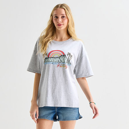 Click here for Hurley Womens Juniors Crew Neck Short Sleeve Overs... prices