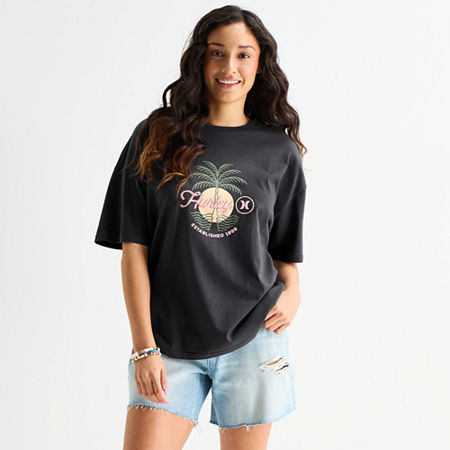 Click here for Hurley Womens Juniors Crew Neck Short Sleeve Overs... prices