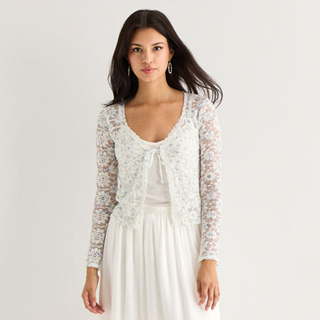 Click here for Arizona Womens Round Neck Long Sleeve Blouse  Xx-l... prices