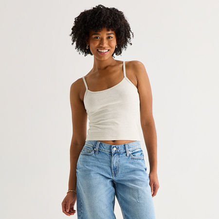 Click here for Arizona Womens Juniors Scoop Neck Sleeveless Tank... prices