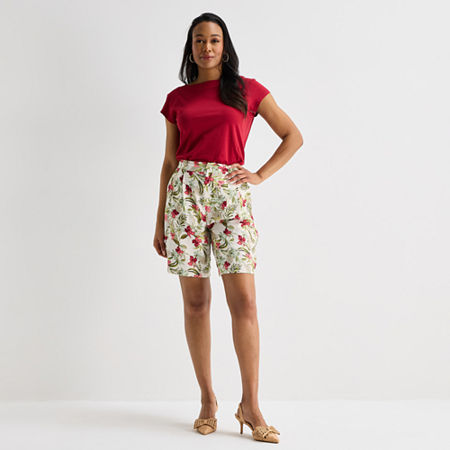 Click here for Liz Claiborne Womens Pleated Short  14  White prices