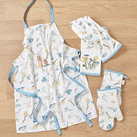 Click here for Lenox Wildflower Kitchen Gift Set Apron  One Size... prices