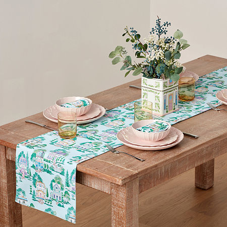 Click here for Lenox Spice Village Allover Table Runner  One Size... prices