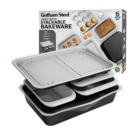 Click here for 6-Piece Nonstick Stackable Nesting Bakeware Set -... prices