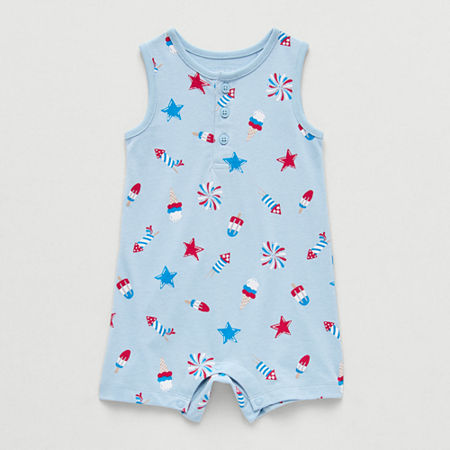 Click here for Okie Dokie Baby Boys Romper  12 Months  Blue prices