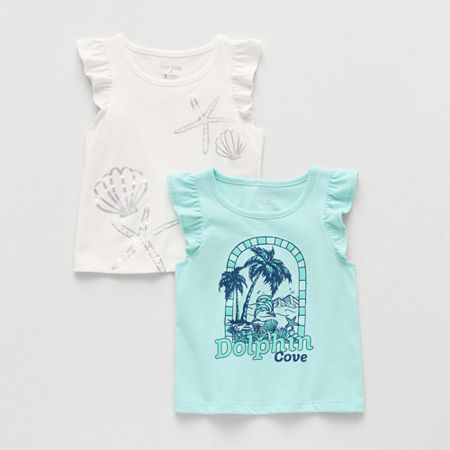 Click here for Okie Dokie Toddler & Little Girls Round Neck Sleev... prices