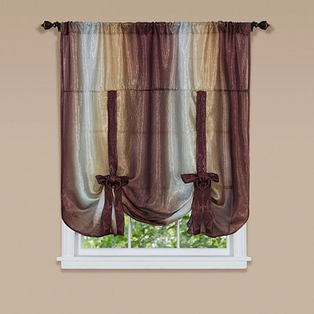 Click here for Ombre Light-Filtering Rod Pocket Single Tie-Up Sha... prices