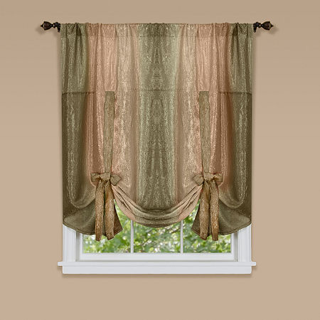 Click here for Ombre Light-Filtering Rod Pocket Single Tie-Up Sha... prices