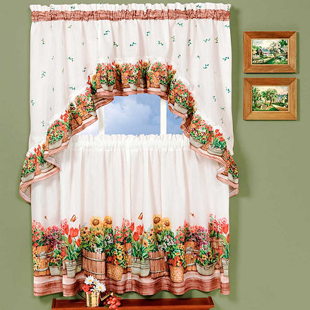 Click here for Rod Pocket Kitchen Curtains & Drapes Window Set  O... prices