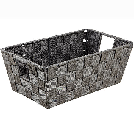 Click here for Simplify Small Woven Strap Bin  One Size  Gray prices