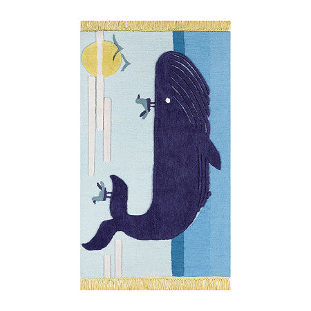 Momeni Atticus Atc-2 Blue 5 x 7 Area Rug - Blue