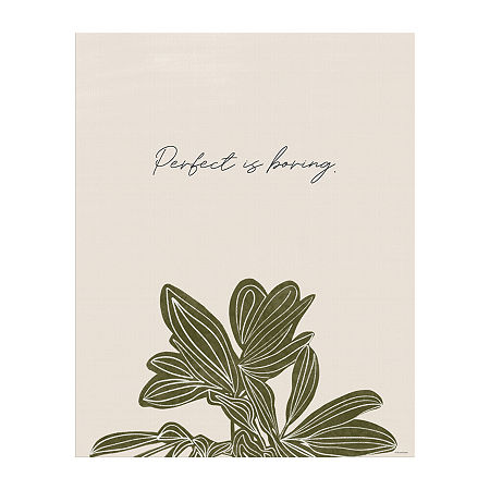 Click here for Lumaprints Perfect Is Boring Canvas Art  One Size... prices