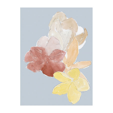Click here for Lumaprints Blue Floral Block I Modern Canvas Art... prices