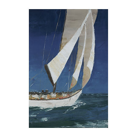 Click here for Lumaprints Home Run Canvas Art  One Size  Blue prices