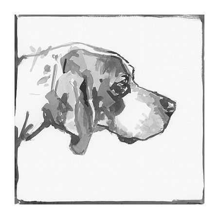 Click here for Lumaprints Foxhound Canvas Art  One Size  White prices