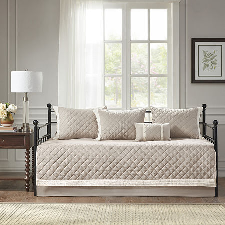 Madison Park Breanna Cotton 6-Pc. Quilt Set  Daybed - Khaki