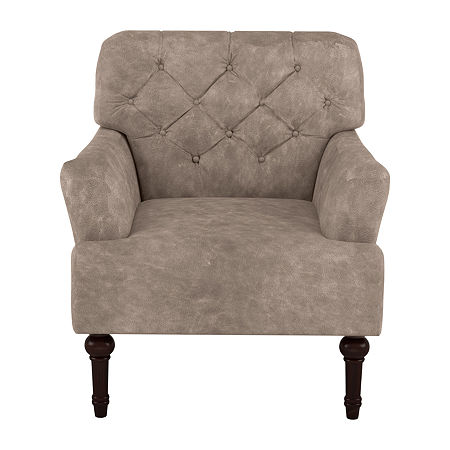 Click here for Chariot Tufted Upholstered Armchair  One Size  Bro... prices