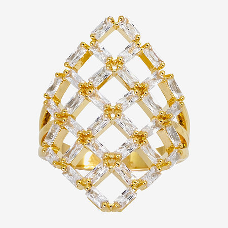 Click here for Sparkle Allure Womens Cubic Zirconia 14K Gold Over... prices