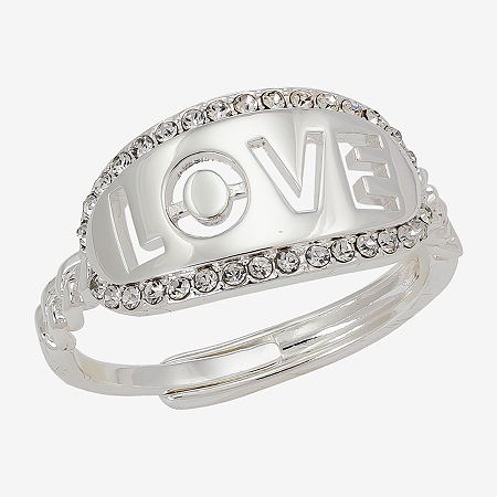 Click here for Sparkle Allure Love Womens 3MM Crystal Pure Silver... prices
