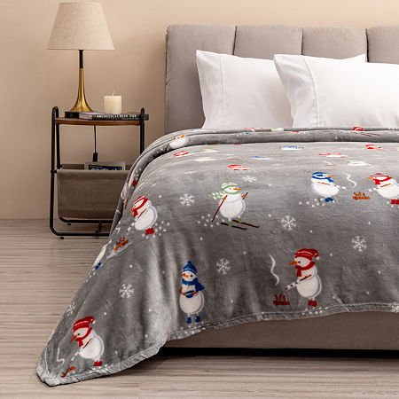 Click here for Linery Velvet Plush Fleece Holiday Printed Blanket... prices