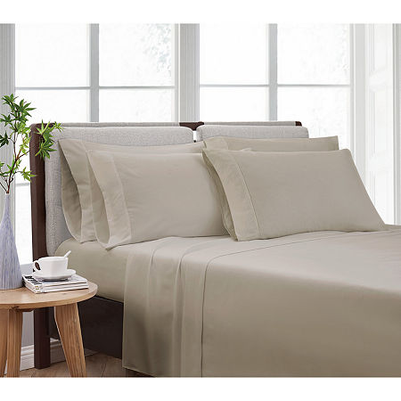 Cannon Heritage Microfiber 6-Pc. Sheet Set  Full - Beige/khak