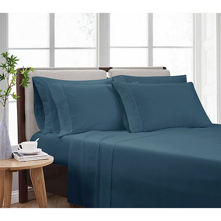 Cannon Heritage Microfiber 7-Pc. Sheet Set  Split King - Navy