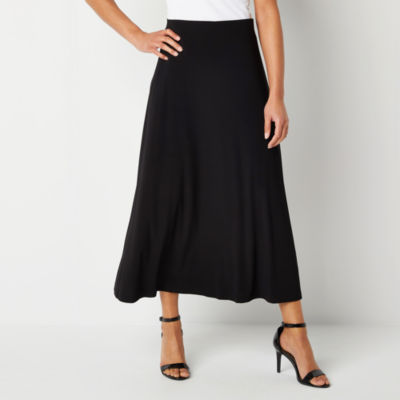 Black Label by Evan-Picone Knit Womens Mid Rise Maxi Skirt - JCPenney