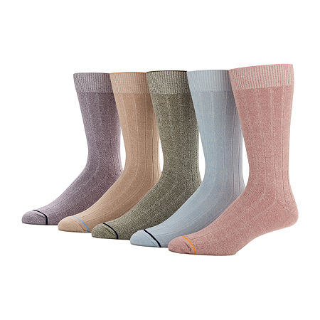 Click here for Stafford Casual Dress Cotton Mens 5 Pair Crew Sock... prices